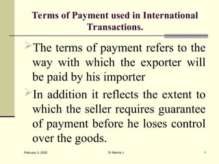 Terms of Payment -............................ | PPT