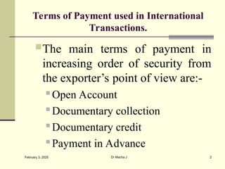 Terms of Payment -............................ | PPT