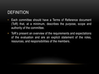 Terms of reference | PPTX