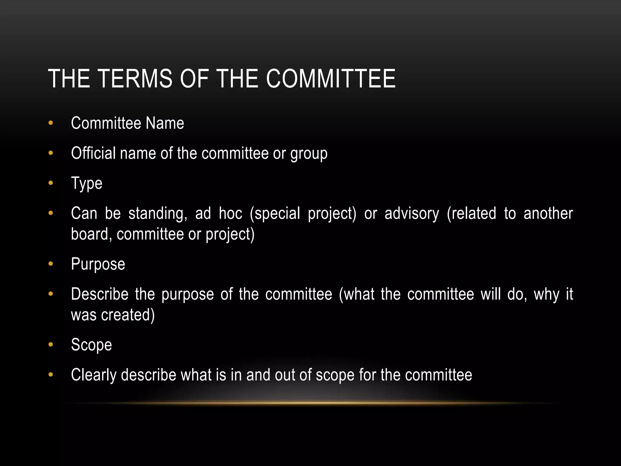 Terms of reference | PPTX