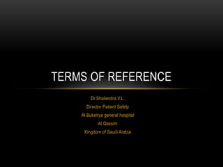 Terms of reference | PPTX