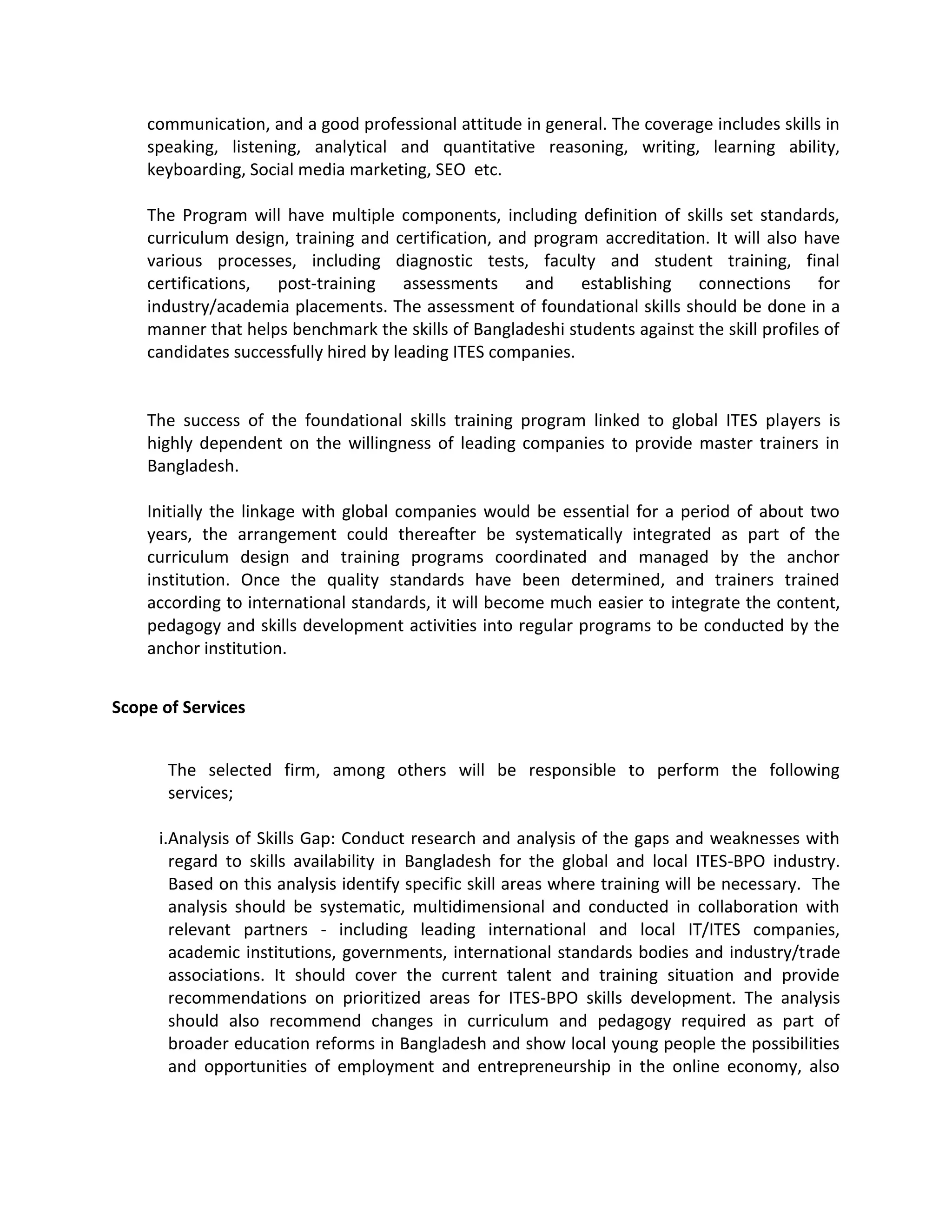 Terms of reference draft 1st | PDF