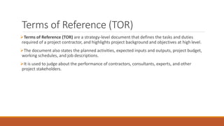 Terms of reference in Professional Practices | PDF