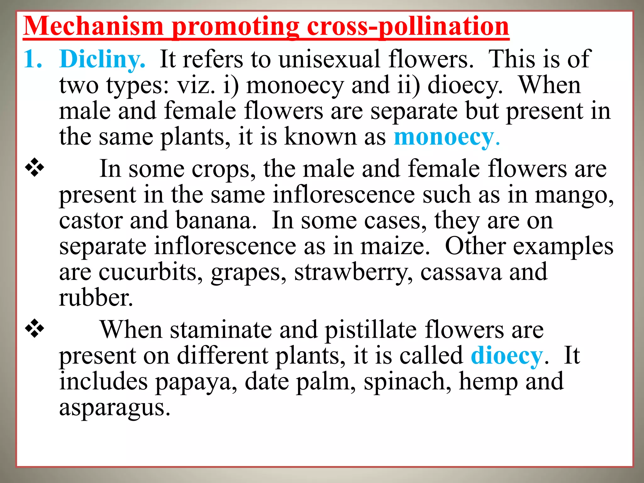 Modes of Pollination: self and cross pollination | PPTX