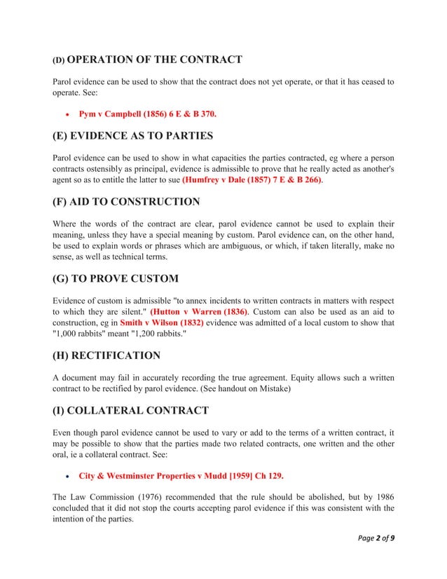 Terms of the contract notes | DOCX