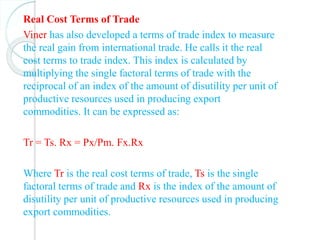 Terms of trade-Nelson | PPTX