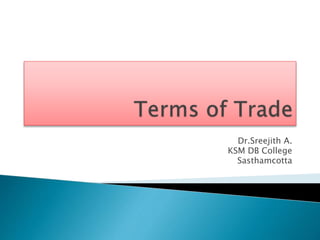 Terms of Trade | PPT