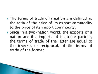 Terms of Trade | PPT