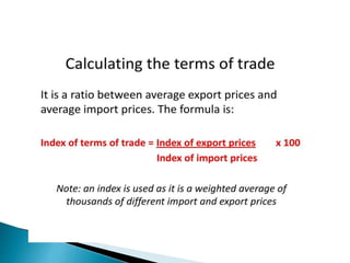 Terms of Trade | PPTX