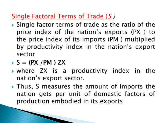 Terms of Trade | PPT