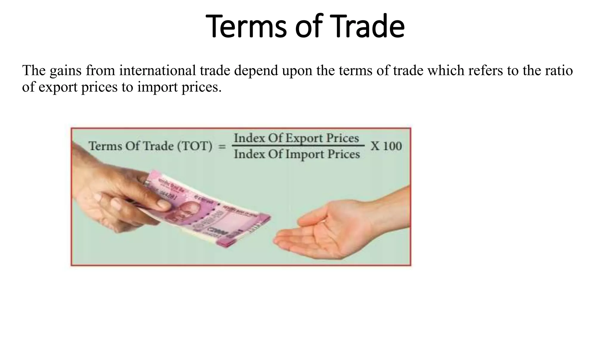Terms of trade | PPT