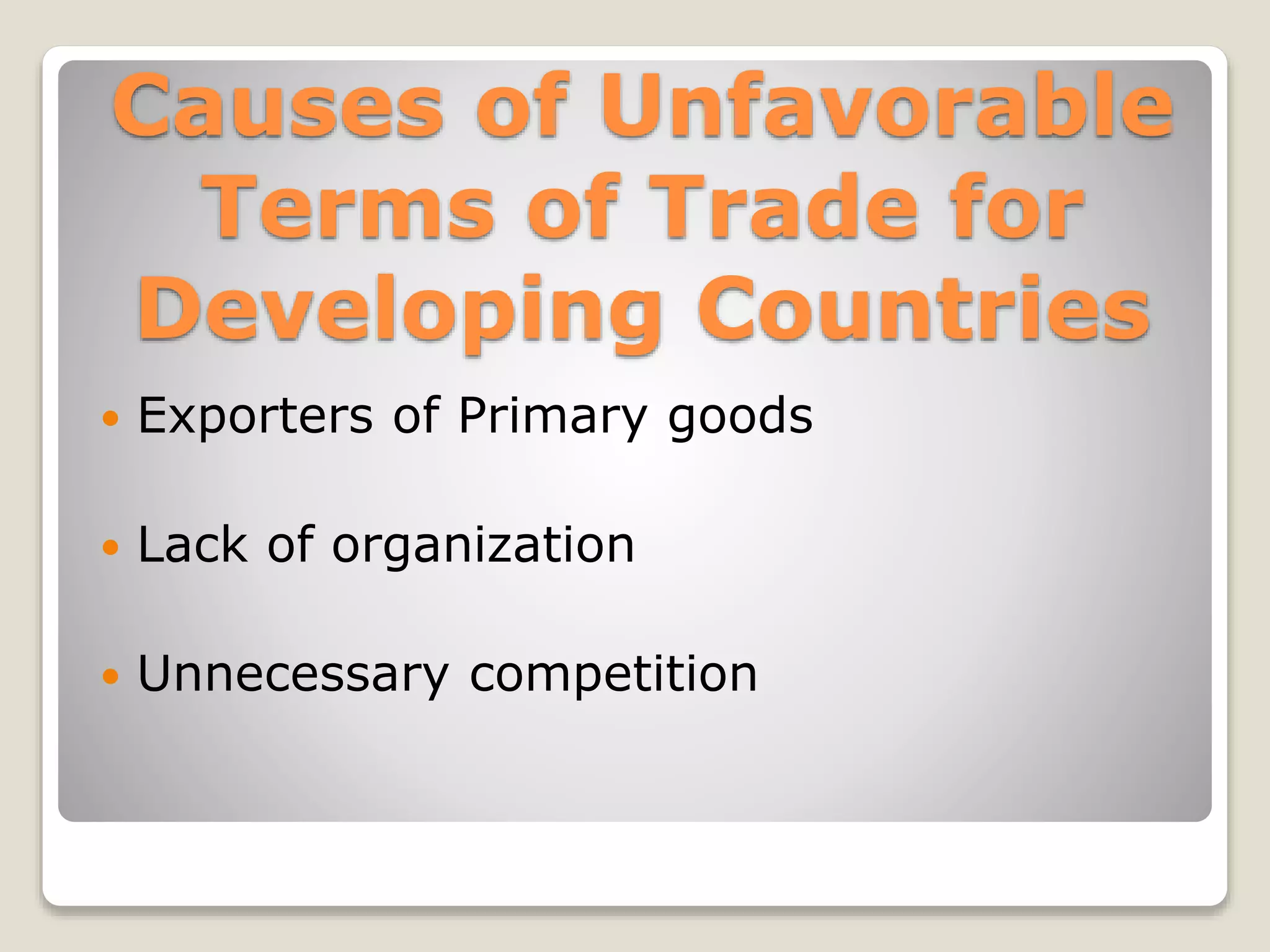 Terms of trade | PPT