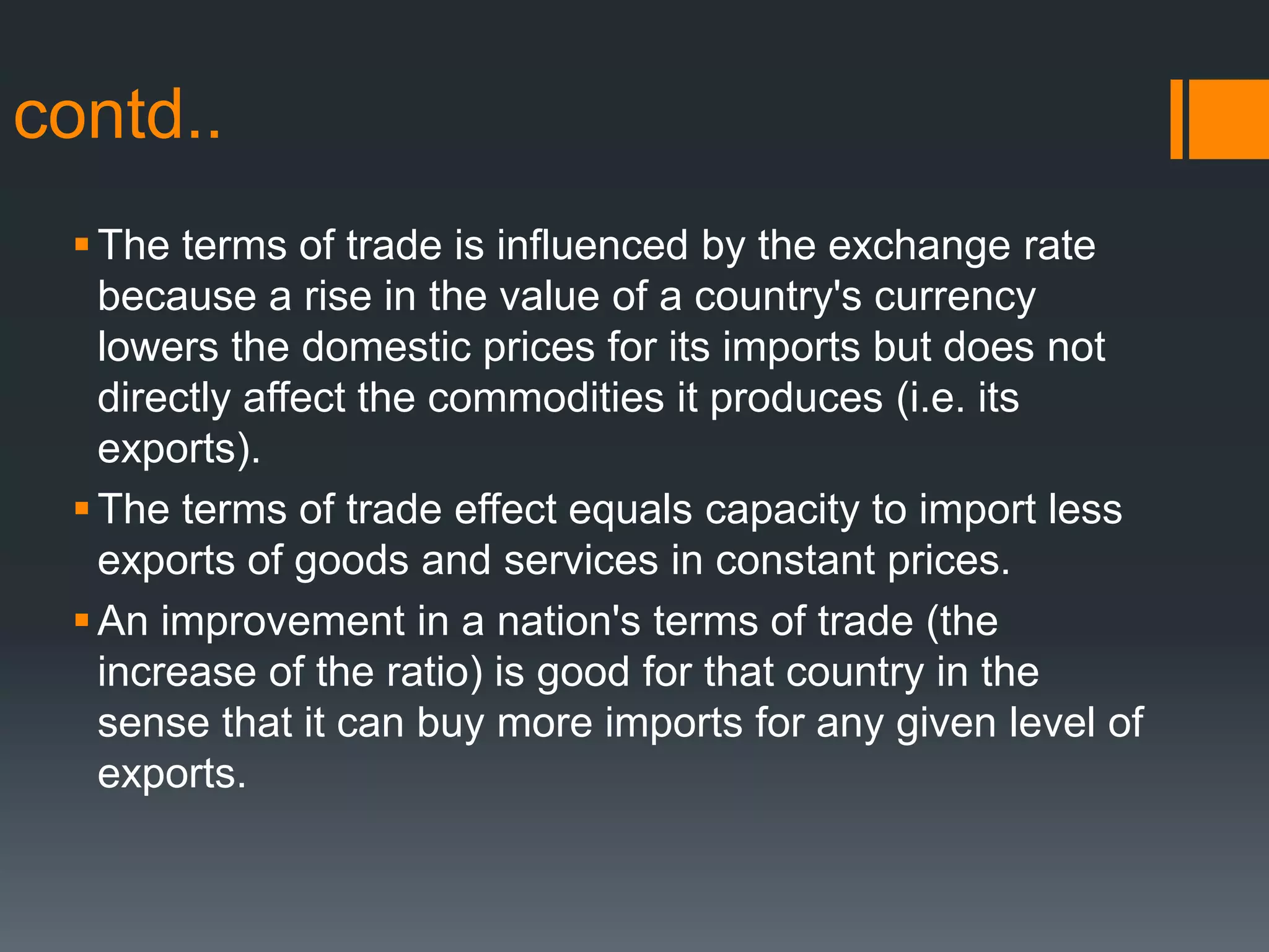 Terms of trade | PPTX