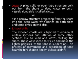 Terms related to docks and harbours | PPT