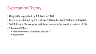Term Structure Interest Rate ON ECONOMICS STUDY IN UNIVERSITIES WITH ...