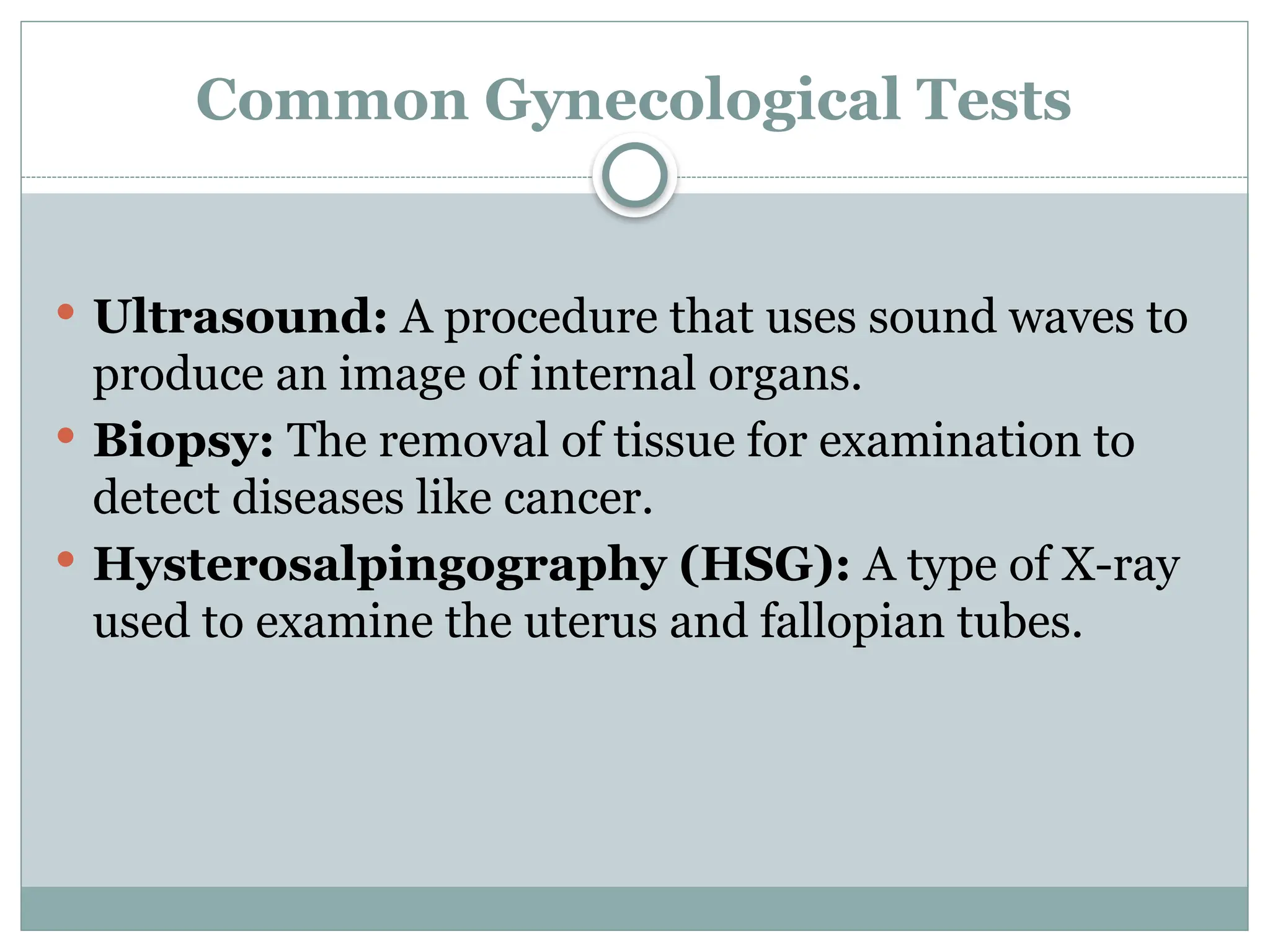 Terms used in Gynecology for diagnosis .pptx