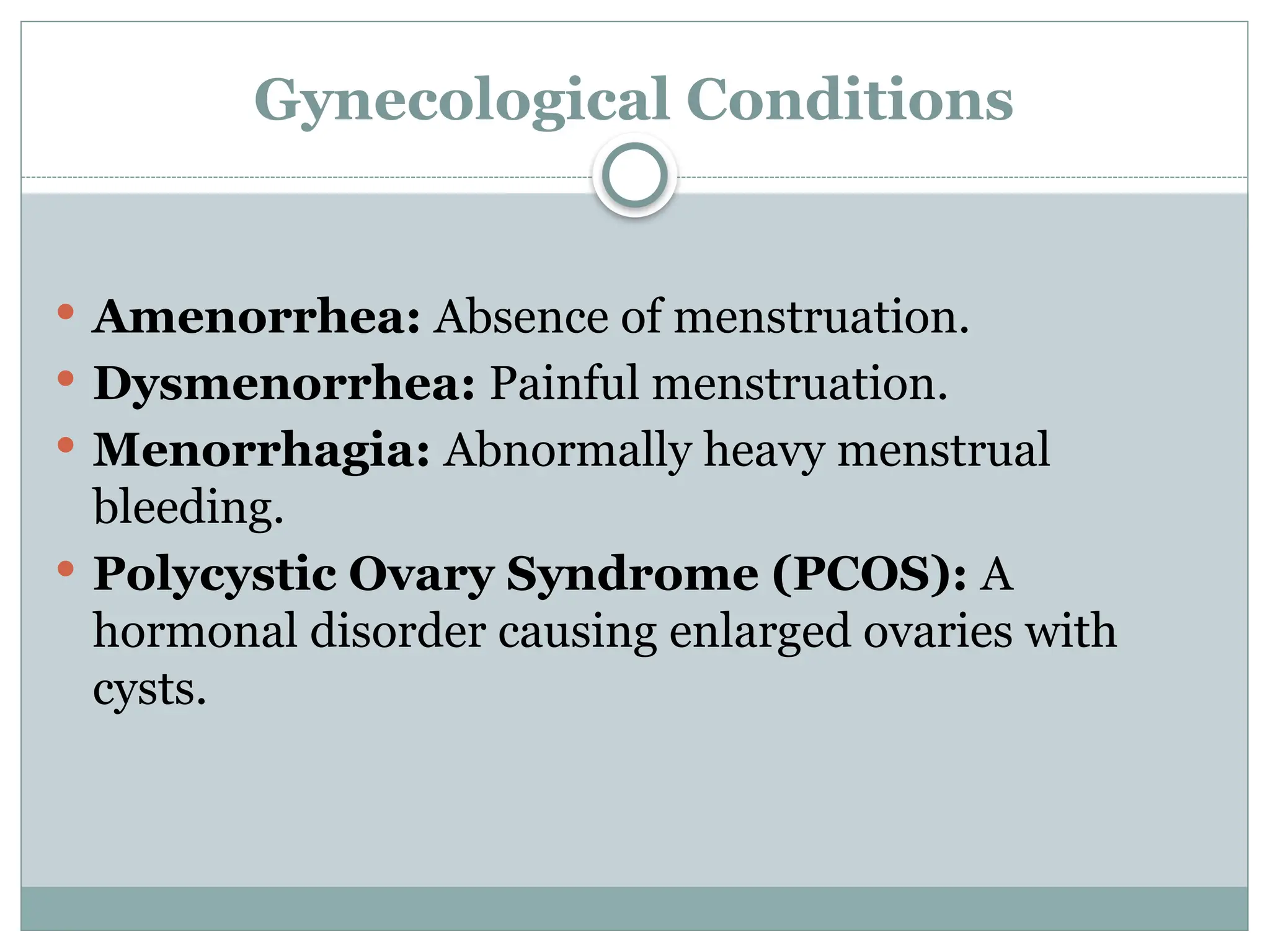 Terms used in Gynecology for diagnosis .pptx