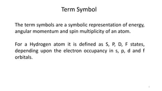 Term symbols | PPTX