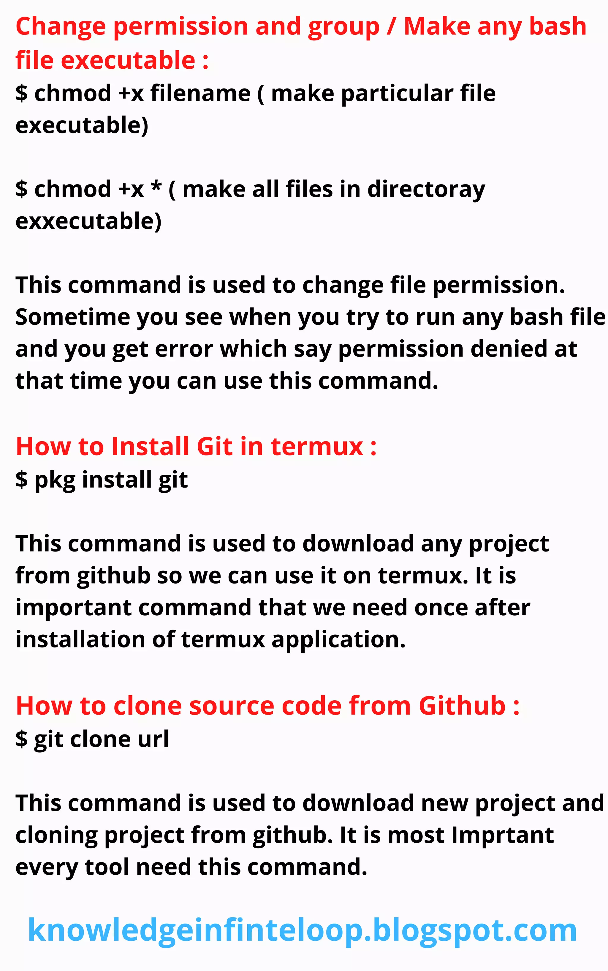 [PDF] 2021 Termux basic commands list | PDF