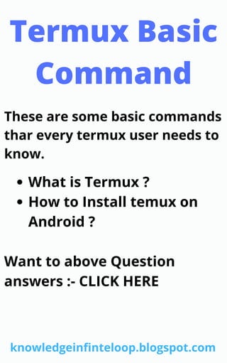 [pdf] 2021 Termux Basic Commands List Pdf
