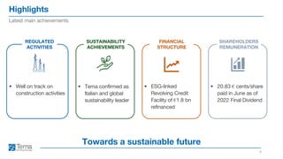 Terna – 1H 2023 Consolidated Results Presentation | PPT