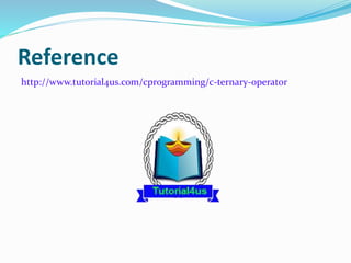 Ternary operator | PPTX