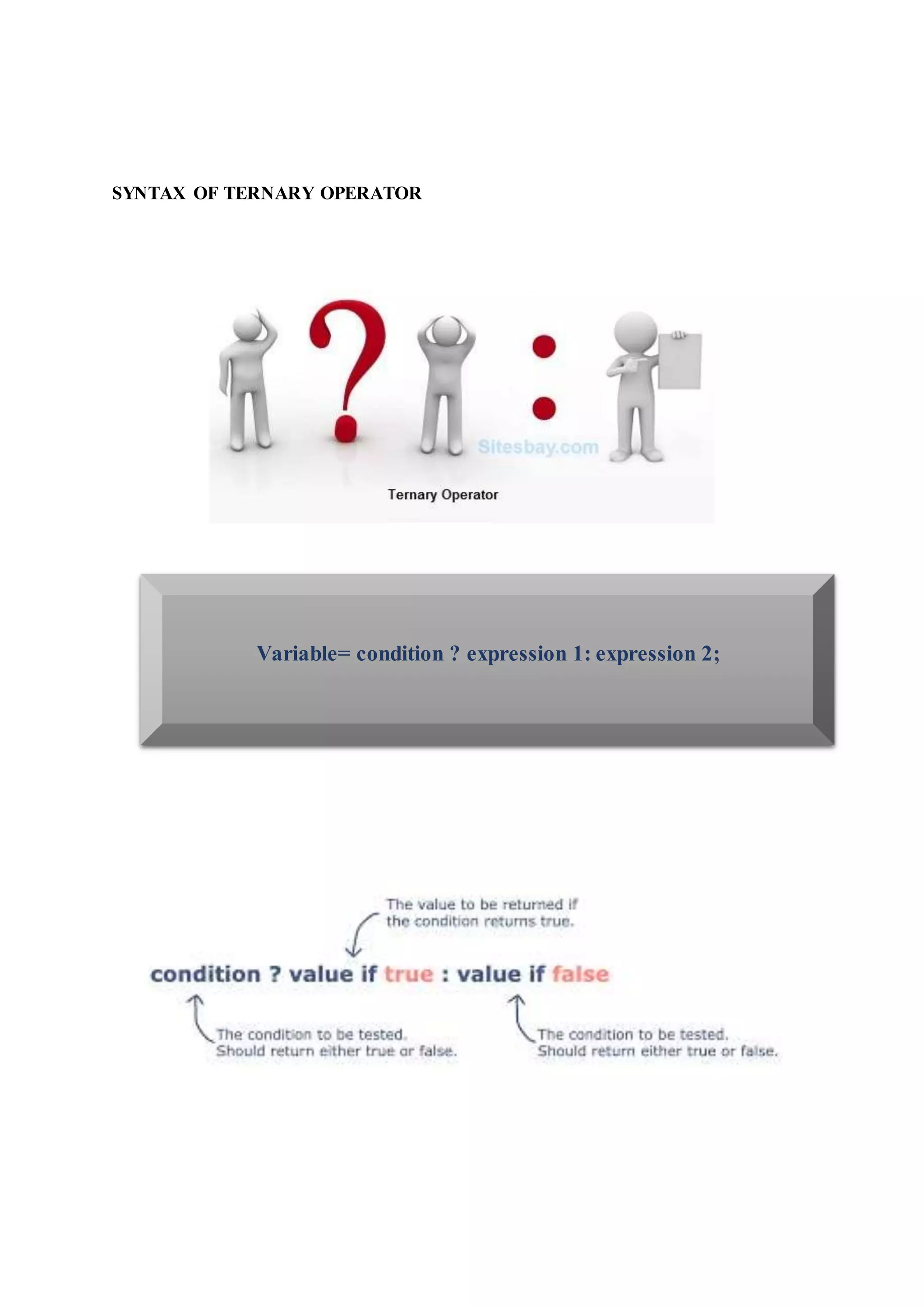 Ternary operator | DOCX