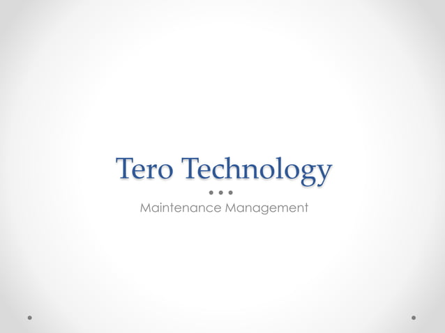 Tero technology and Tribology - Maintenance Management | PPTX | Physics ...