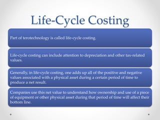 Tero technology and Tribology - Maintenance Management | PPTX