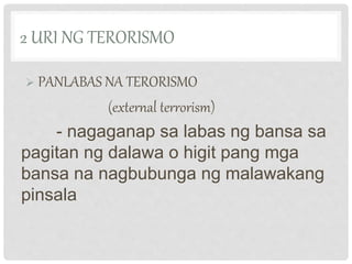 Terorismo | PPTX