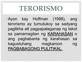 Terorismo | PPTX