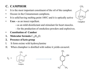 Terpene and structure elucidation of monoterpene | PPTX