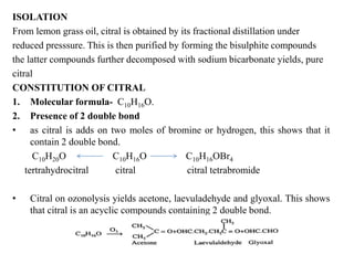 Terpene and structure elucidation of monoterpene | PPTX
