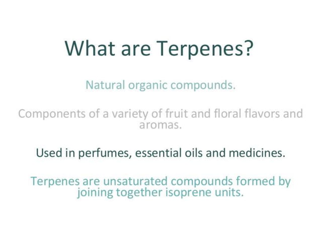 Terpenes and their Classification | PPTX