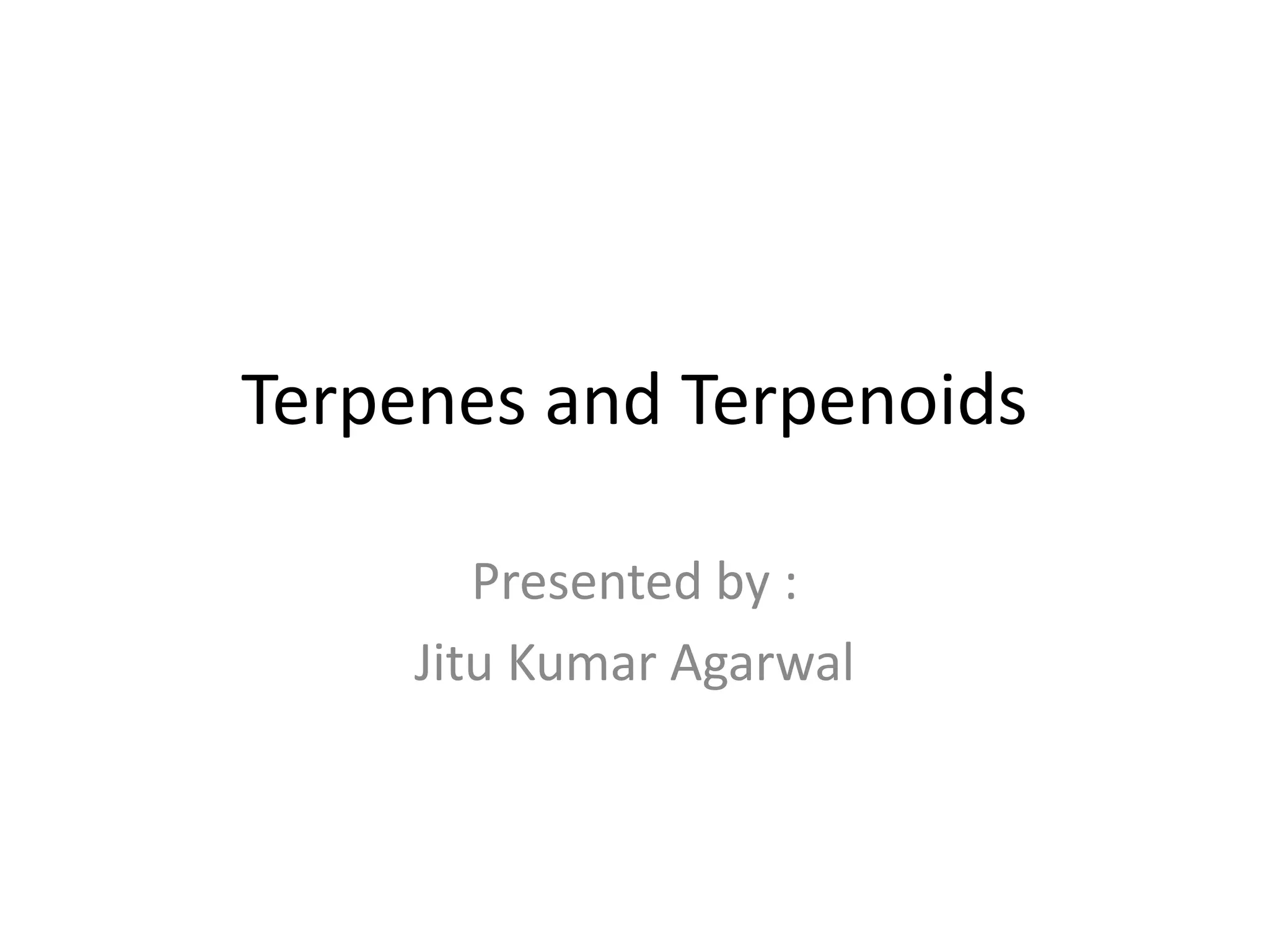 Terpenes and terpenoids | PPT