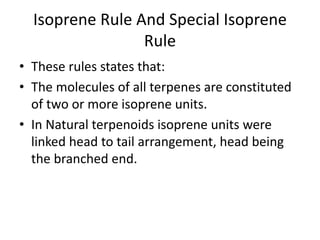 Terpenes and terpenoids | PPTX
