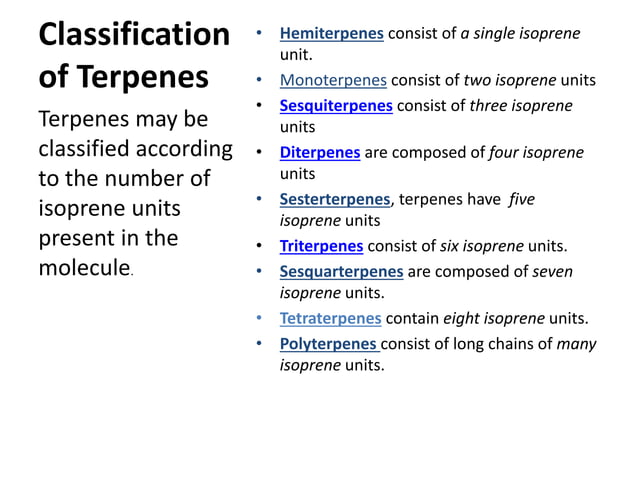Terpenes and terpenoids | PPTX
