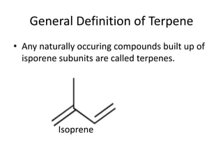 Terpenes and terpenoids | PPT