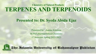 Terpenes & terpenoids | PPTX