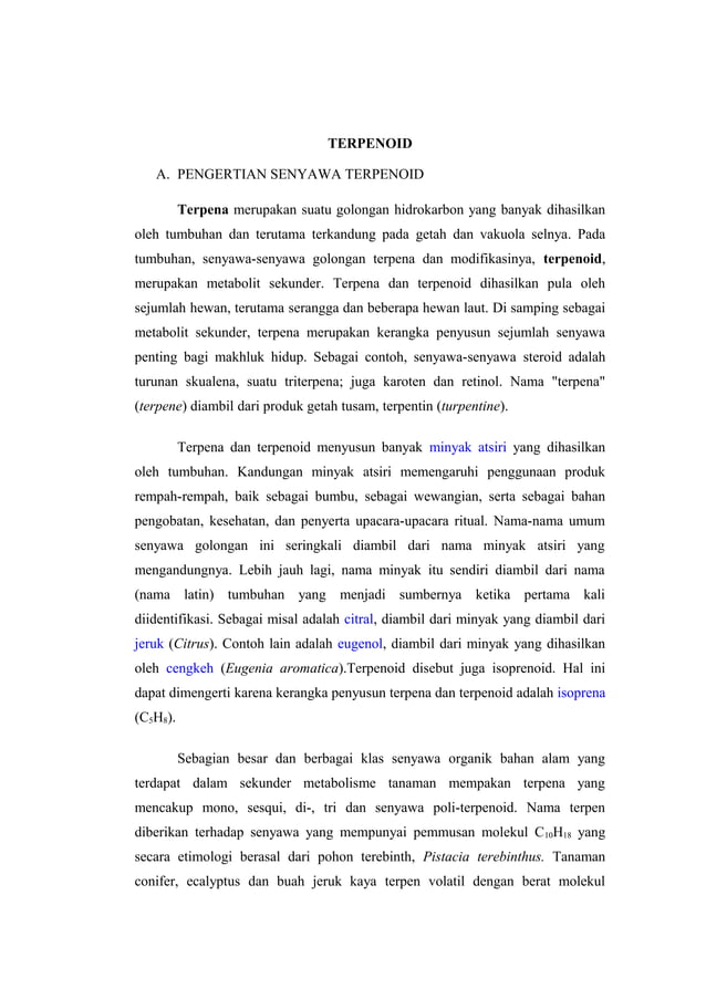 Terpenoid | DOC