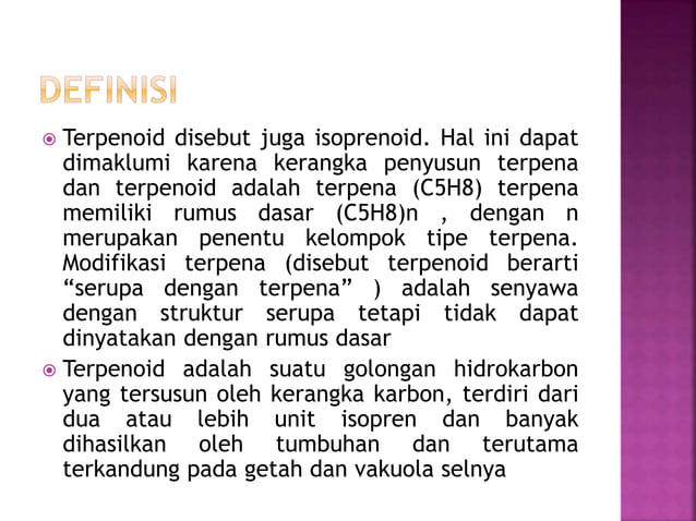 TERPENOID KLP 2. materi ajar matkul kimia bahan alam laut | PPTX
