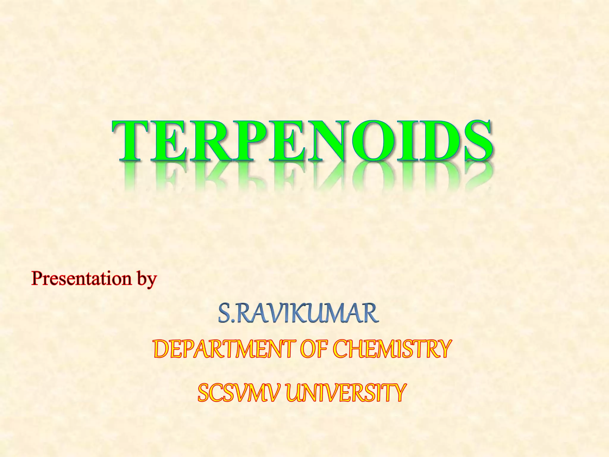 Terpenoids | PPTX