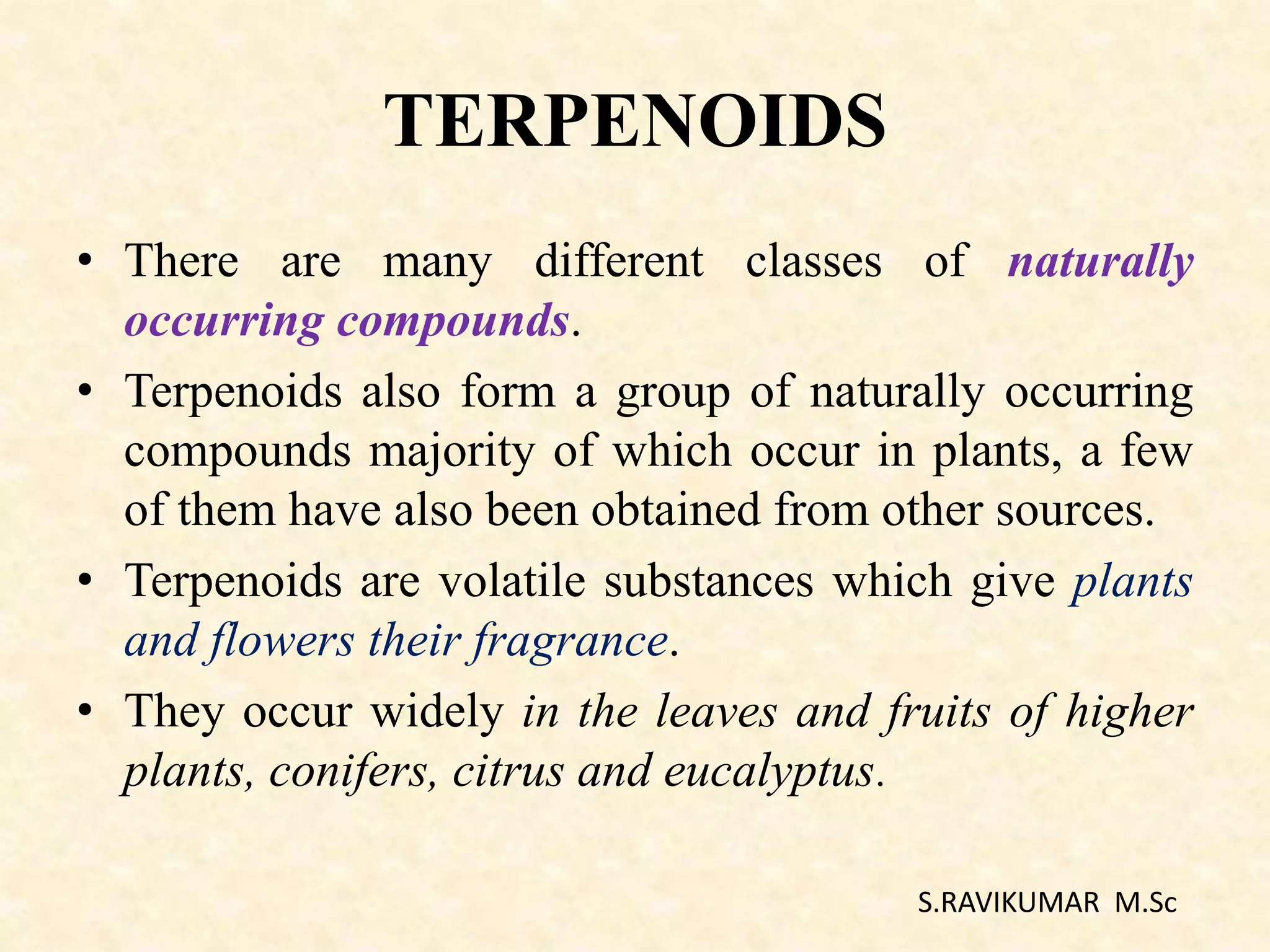 Terpenoids | PPTX