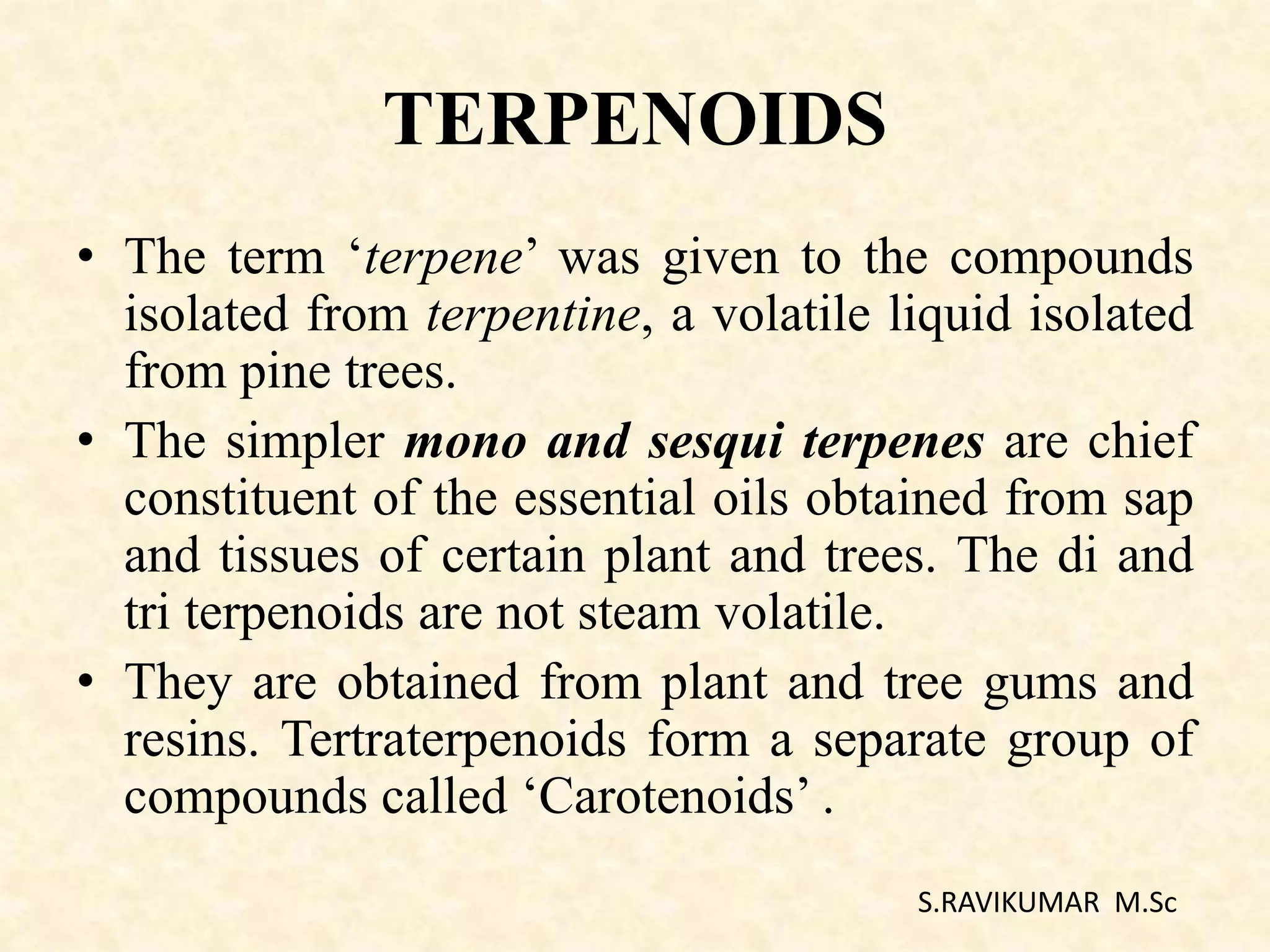 Terpenoids | PPTX