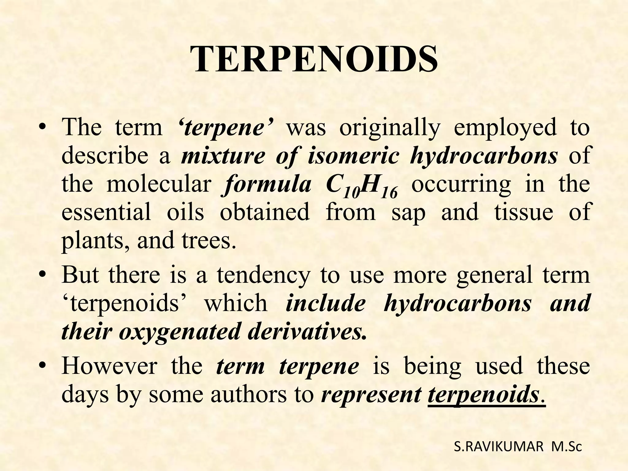 Terpenoids | PPTX