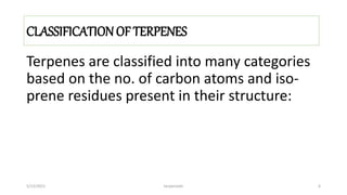 Terpenoids | PPTX | Chemistry | Science