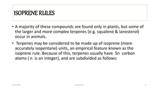 Terpenoids | PPTX | Chemistry | Science