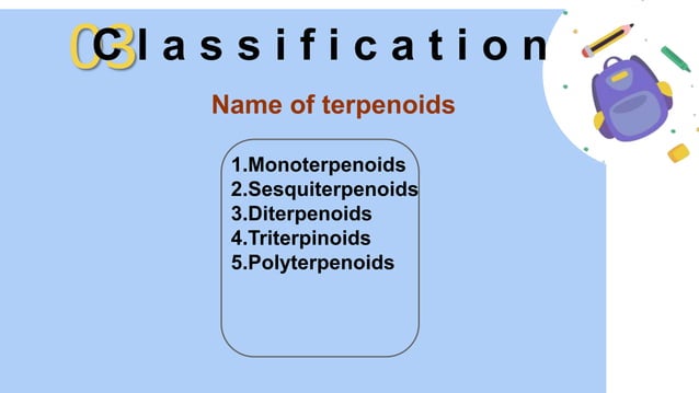 TERPENOIDS SlideShare pharmacognosy | PPTX | Chemistry | Science