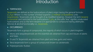 Terpenoids | PPTX