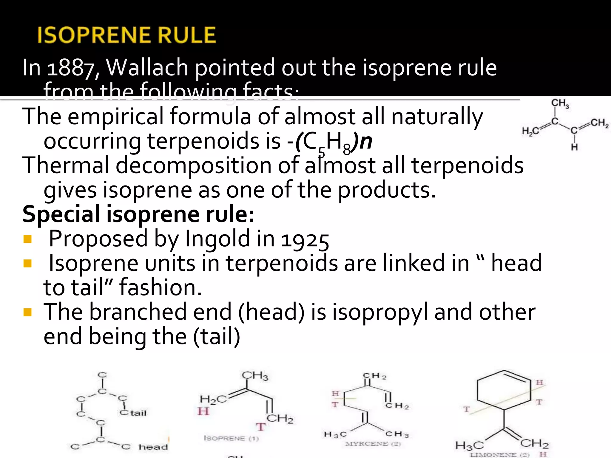 Terpenoids, carotenoids, vitamins and quassinoids | PPTX | Chemistry ...